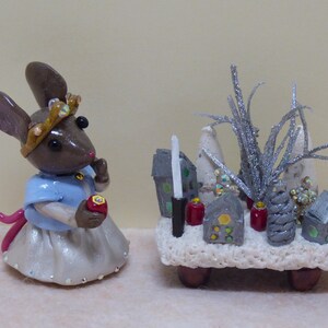 CUSTOM Cute Clay Mouse With Table, Made to Represent YOU or Family ...