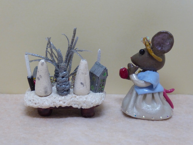 CUSTOM Cute Clay Mouse With Table, Made to Represent YOU or Family ...