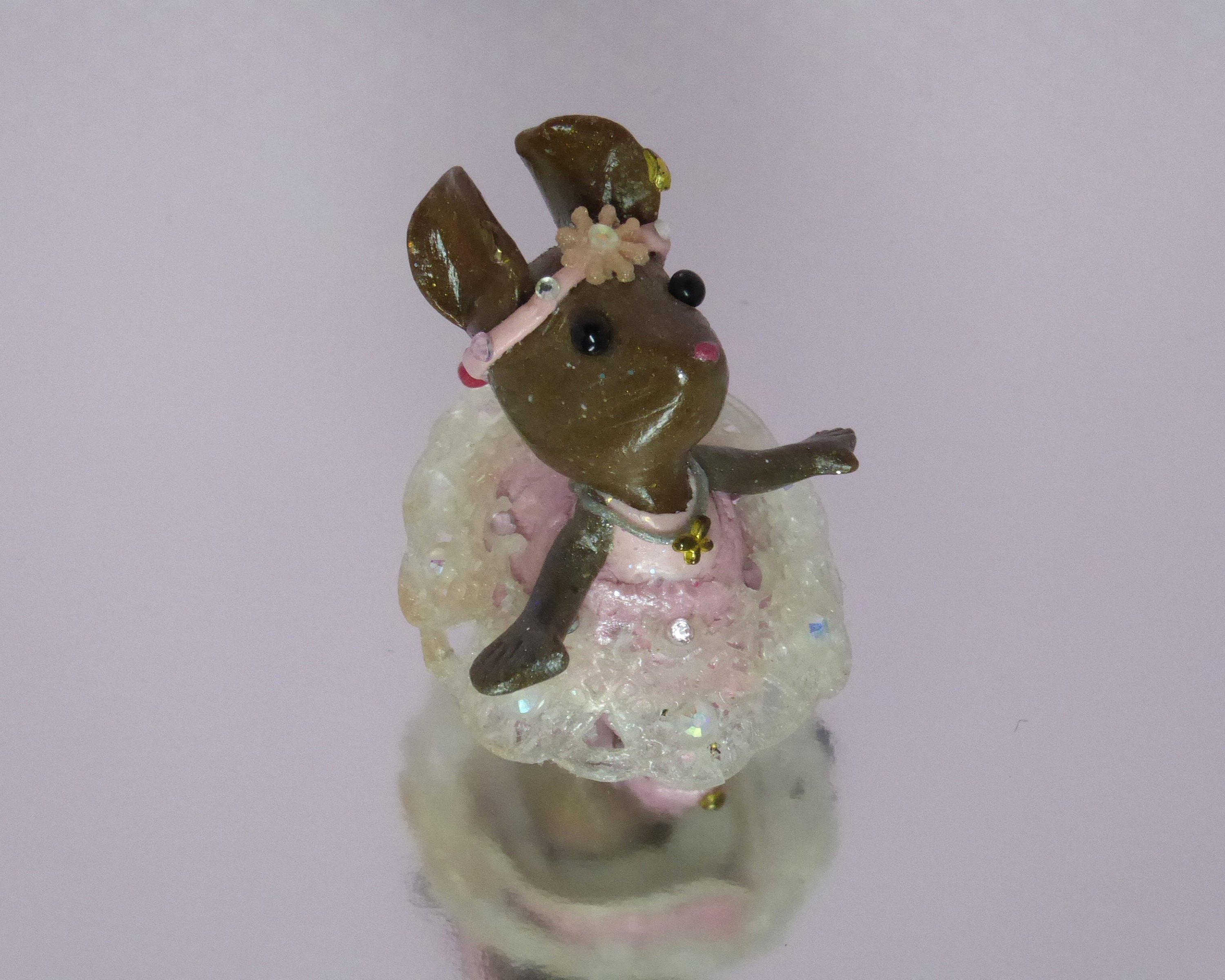 Little Ballerina Mouse, Polymer Clay Mouse, Gift for Ballerina, Gift ...