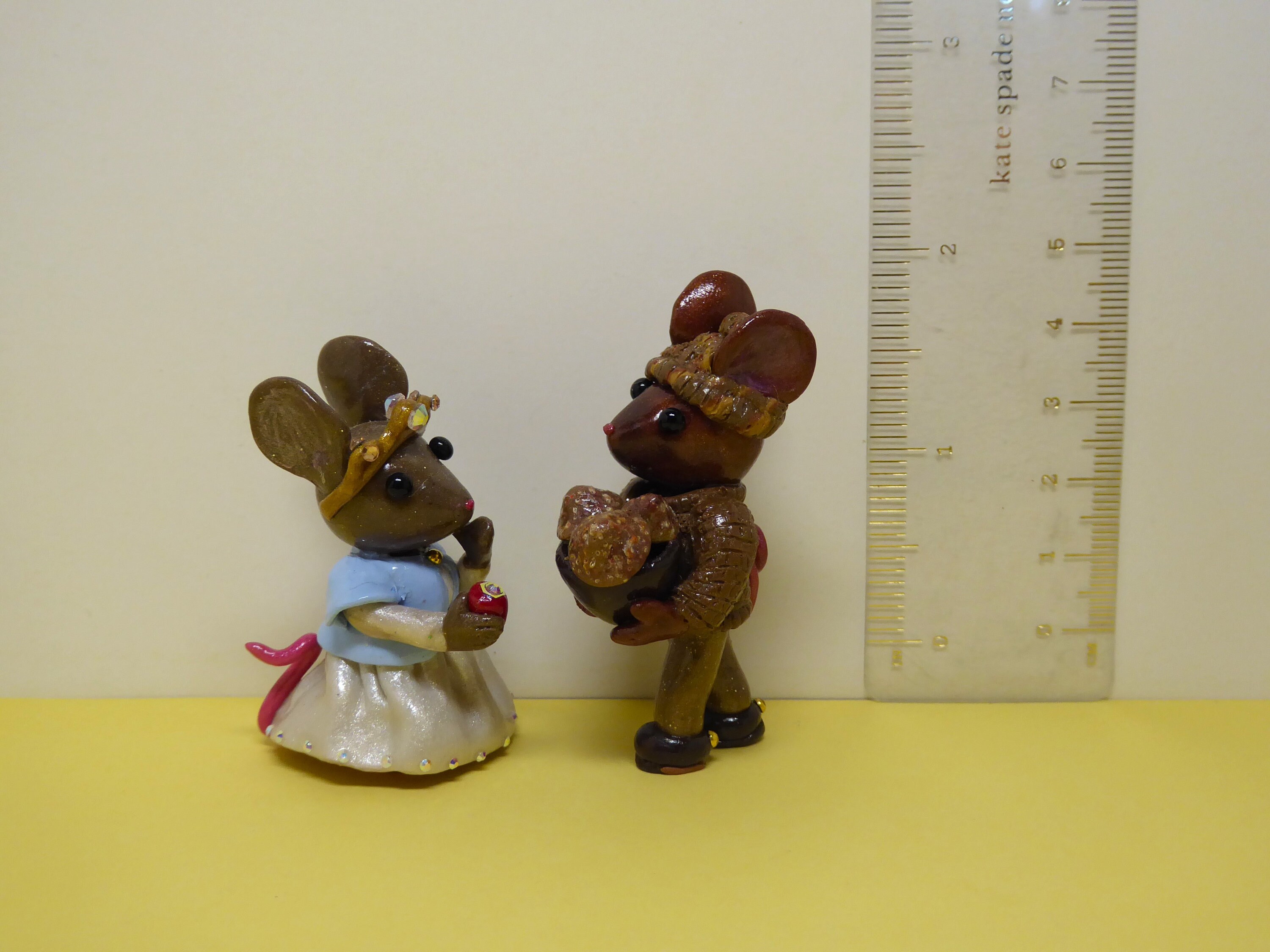 CUSTOM Cute Clay Mouse With Table, Made to Represent YOU or Family ...