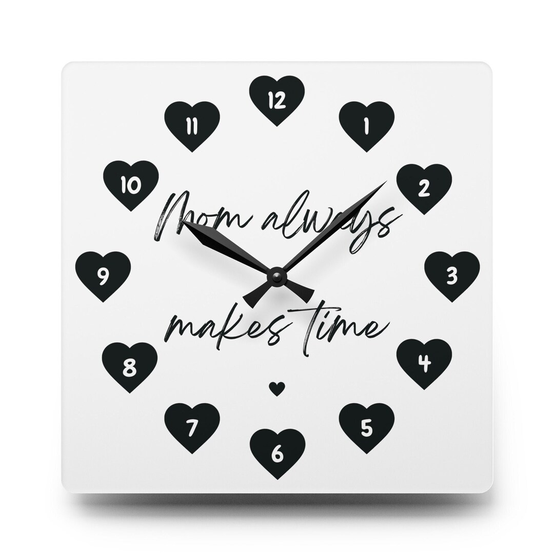 Mother's Day Gift Clock for Mom Gift From Child on Mother's Day Acrylic ...