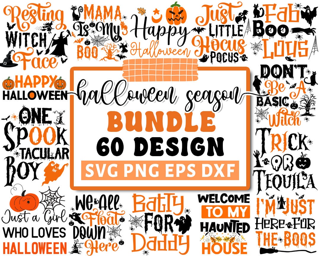 Halloween Season SVG Bundle, Ghost Svg, Halloween Shirt Svg, Fall ...