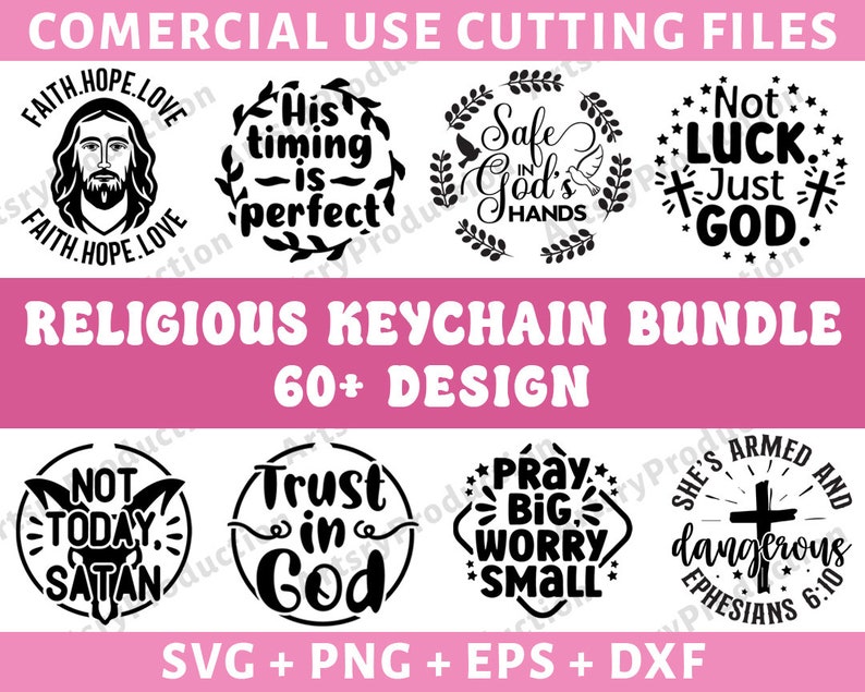 Religious Keychain Svg Bundle, Bible Verse Svg, Christian Svg ...