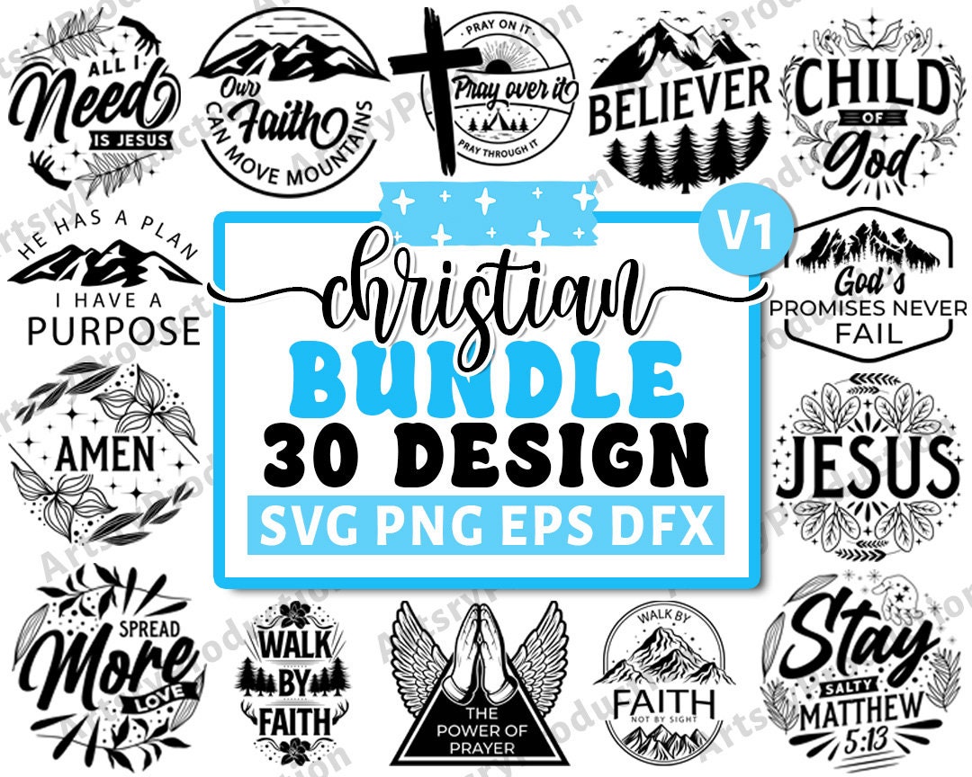 Christian Svg Bundlebible Verse Svg Blessed Svg Religious - Etsy