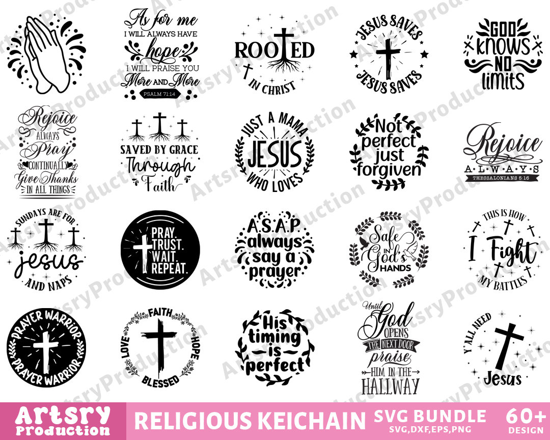 Religious Keychain Svg Bundle, Bible Verse Svg, Christian Svg ...
