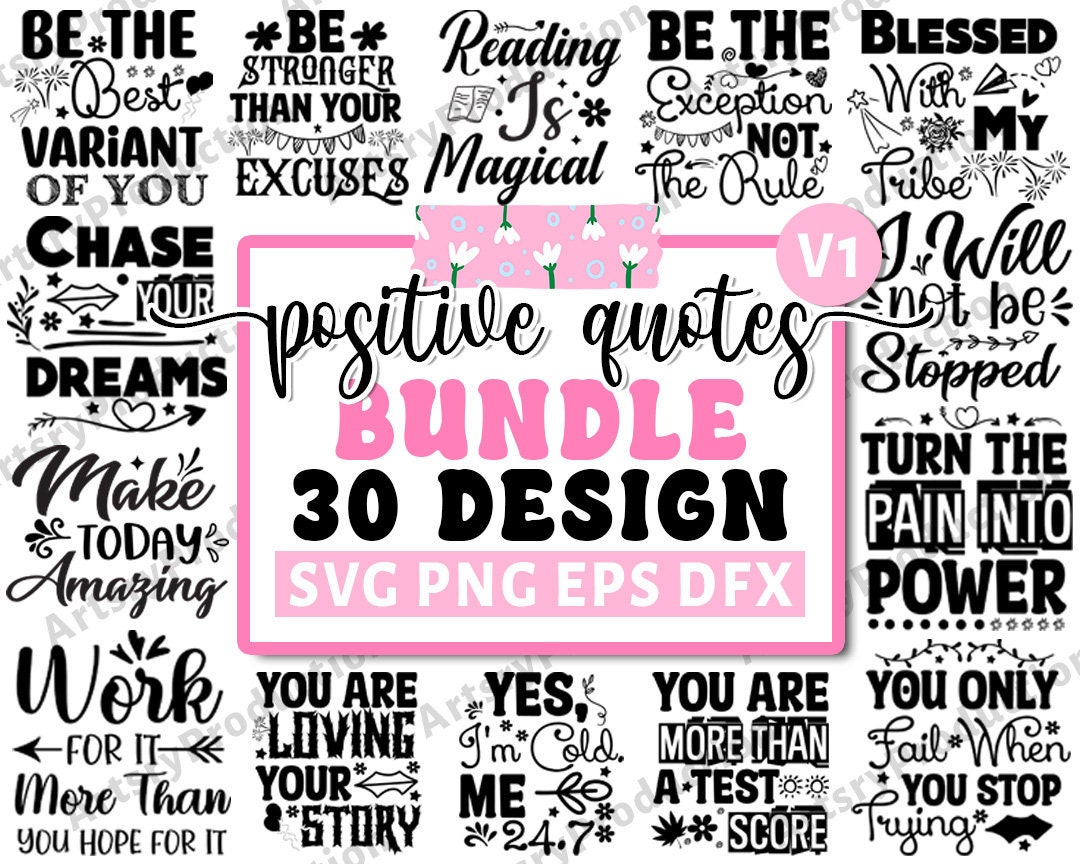 Positive Quote Svg, Self Love Svg, Affirmation Svg, Cute Inspirational ...