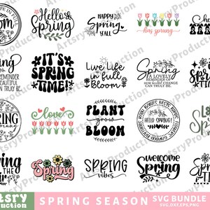 Spring Svg Bundle, Easter Svg Bundle, Welcome Spring Svg, Spring Svg ...