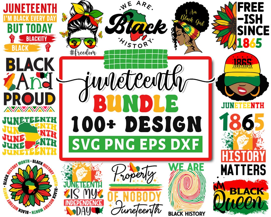 Juneteenth Svg Bundle, Juneteenth Png, Free-ish Svg, Black History ...