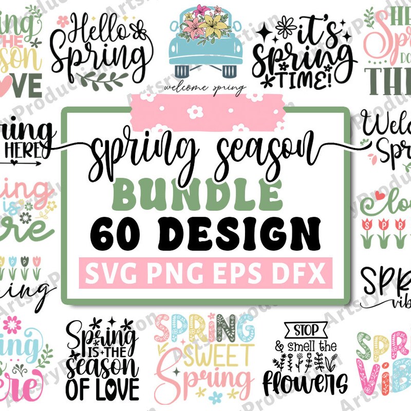 Spring Svg - Etsy
