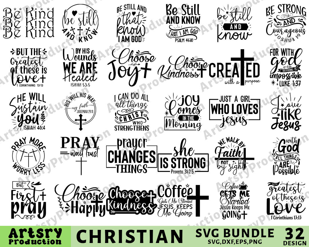Christian Svg Bundle Religious Svg Scripture Svg Bible - Etsy