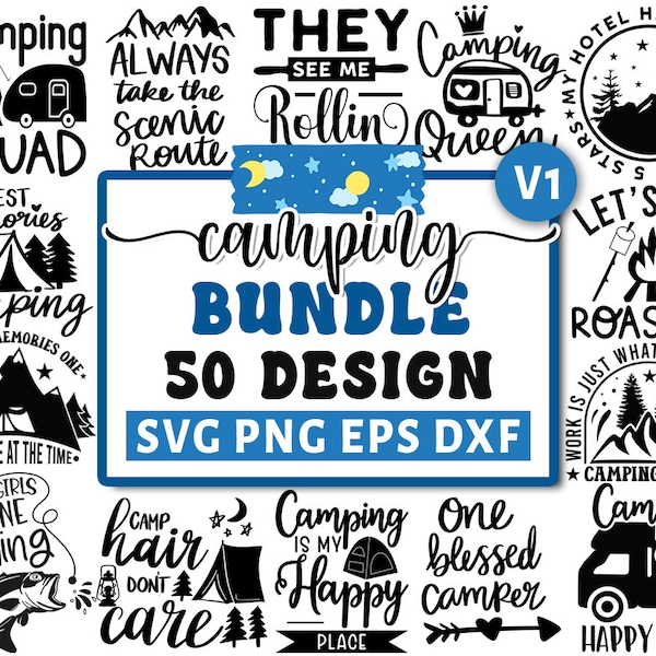 Camping Svg Bundle - Etsy