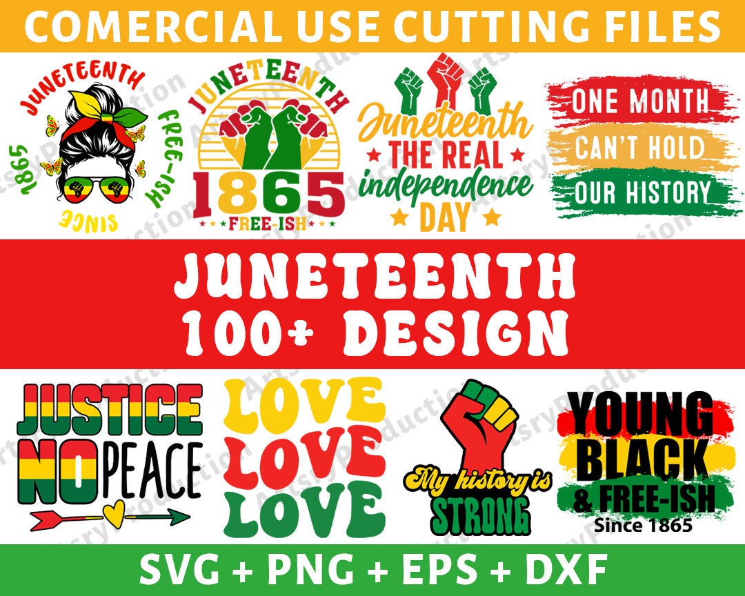 Juneteenth Svg Bundle, Juneteenth Png, Free-ish Svg, Black History ...