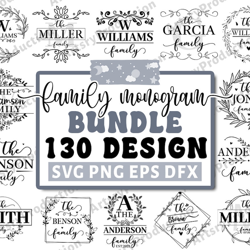 Monogram for Cricuit - Etsy