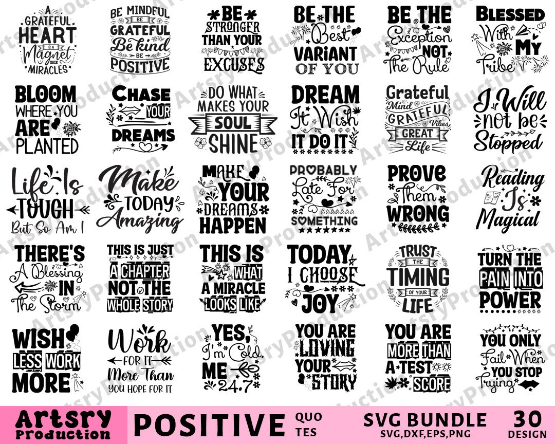 Positive Quote Svg, Self Love Svg, Affirmation Svg, Cute Inspirational ...