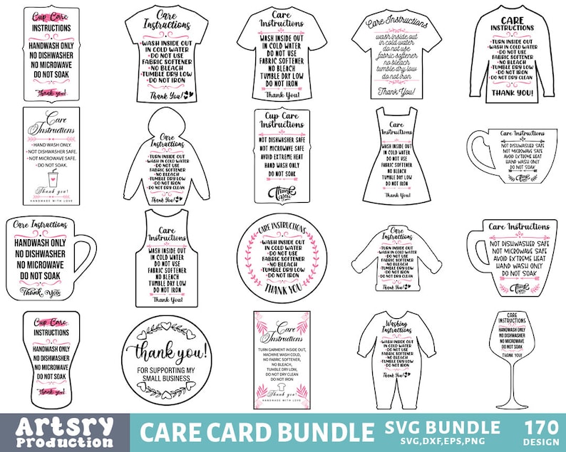 Care Card Svg Bundle, Care Card Bundle Printable Svg, Care Card ...
