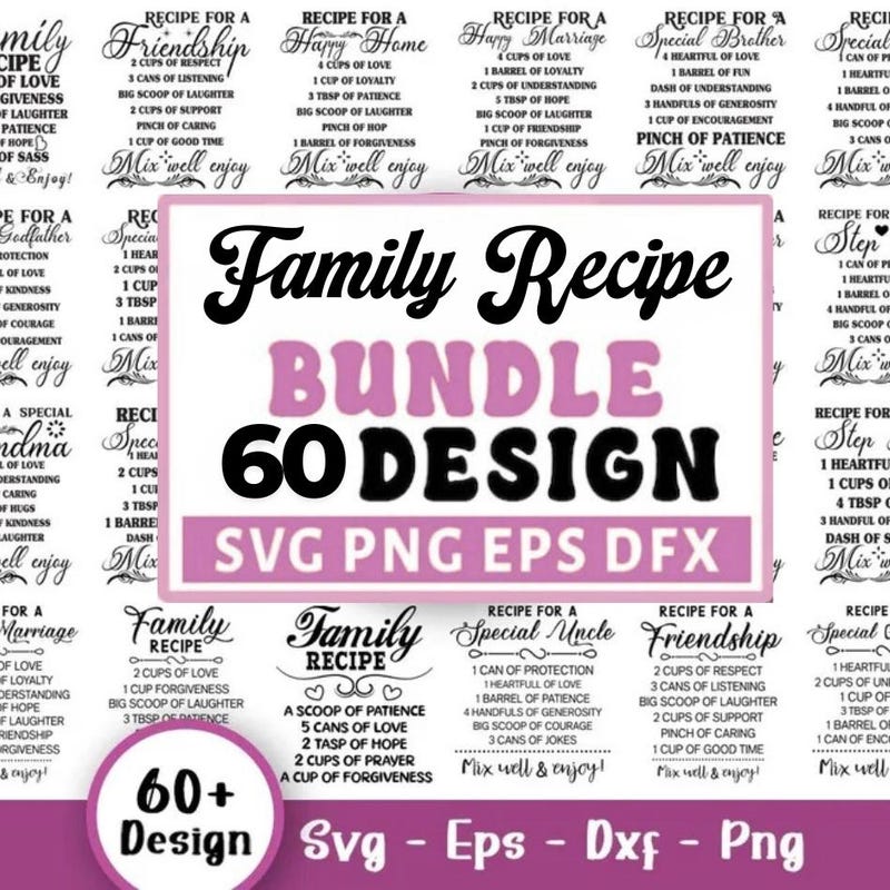 Recipe Svg - Etsy