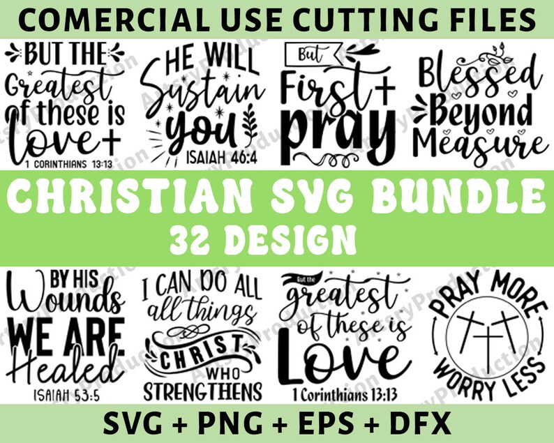 Christian Svg Bundle Religious Svg Scripture Svg Bible - Etsy