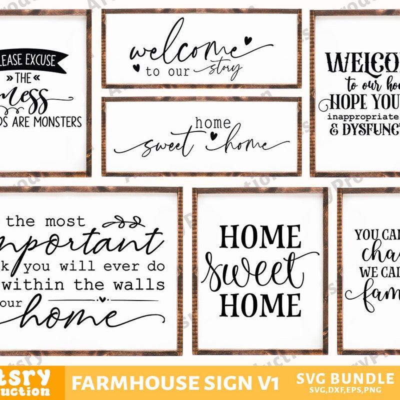 Home Decor Svg - Etsy