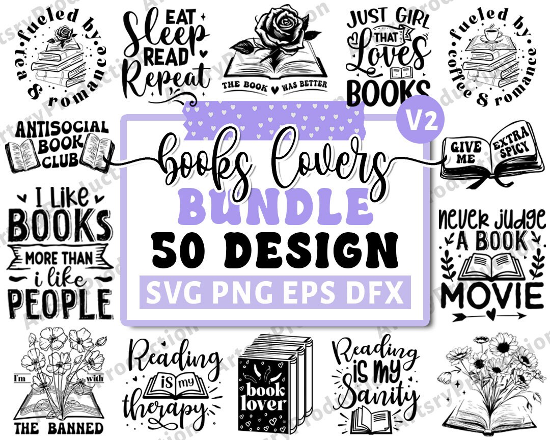 Book Lover Svg Bundle, Love to Read Svg, Reading SVG Bundle, Book Svg ...