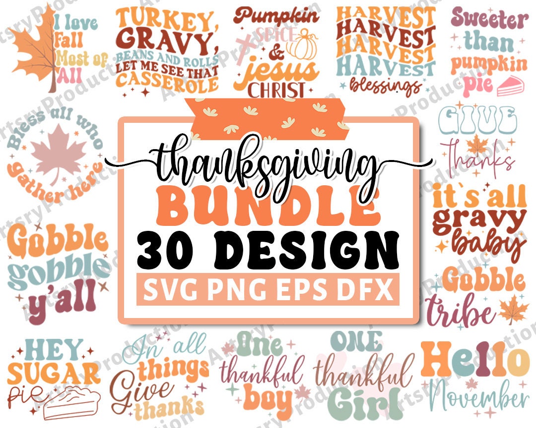 Thanksgiving SVG Bundle, Fall SVG Bundle, Fall Svg Bundle, Autumn Svg ...