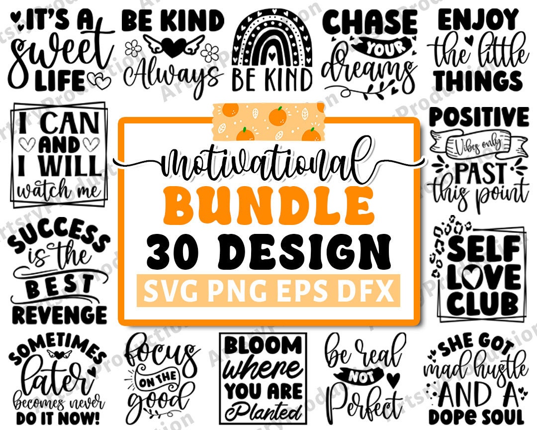 Motivational Svg Bundle, Inspirational Quotes SVG Bundle, Quote Svg ...