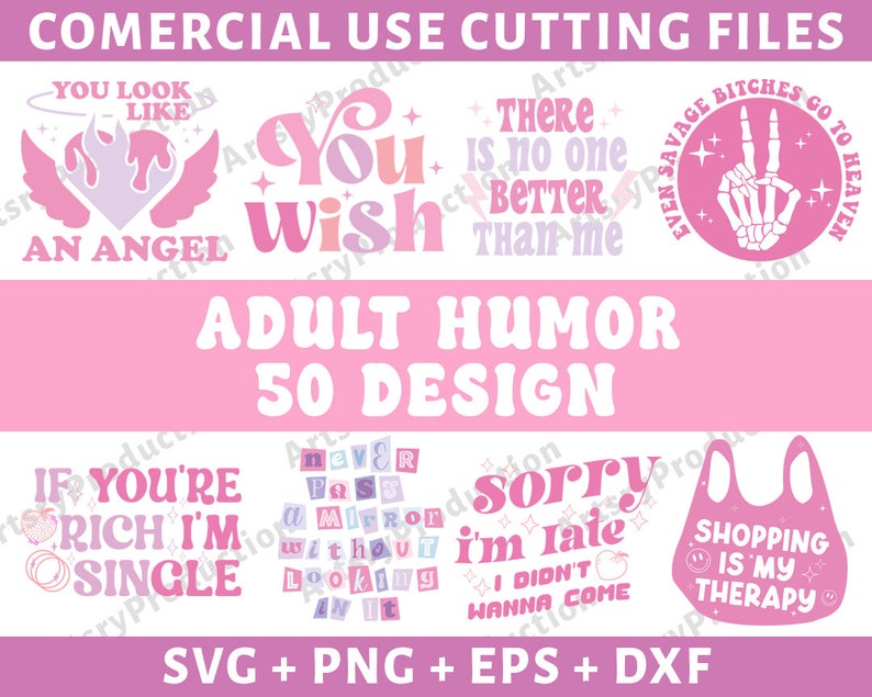 Adult Humor Svg Bundle, Sarcastic Quotes Svg, Sarcastic Saying Svg ...