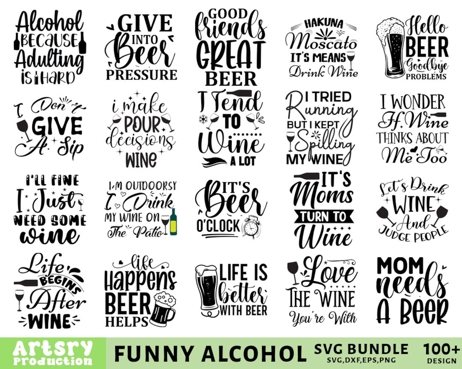 Alcohol Svg Bundle, Coaster Svg, Alcohol Quotes Svg Bundle, Wine Svg ...