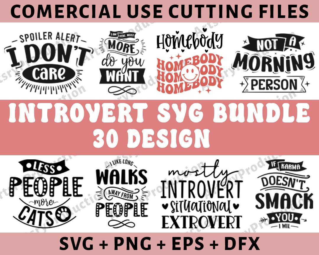 Introvert Svg Png Bundle Social Anxiety Svg Mental Health - Etsy