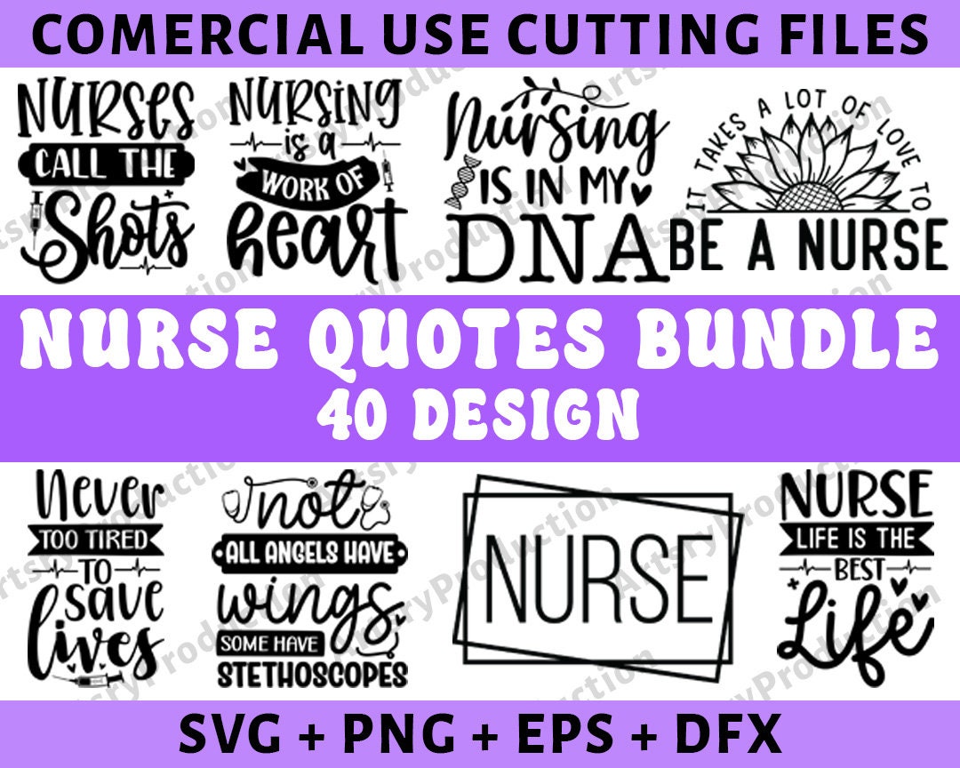 Nurse SVG Bundle Nurse Quotes SVG Doctor Svg Nurse - Etsy