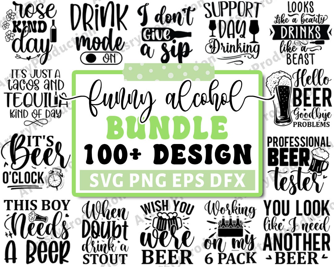 Alcohol Svg Bundle, Coaster Svg, Alcohol Quotes Svg Bundle, Wine Svg ...