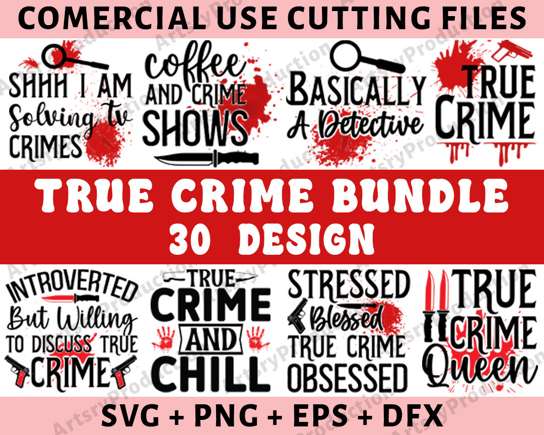 True Crime Sublimation Bundle True Crime Bundle Mystery Png - Etsy