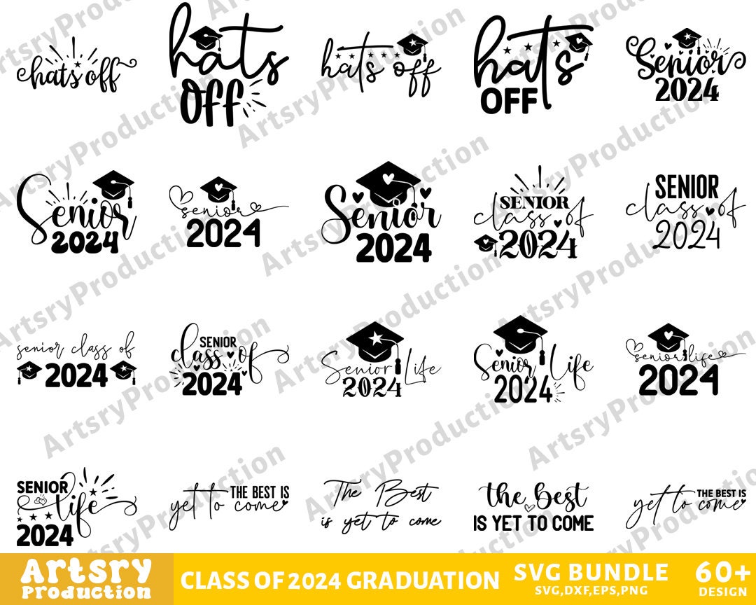 Graduation Svg Bundle, Proud Graduate 2024 Svg, Senior Svg, Class of ...