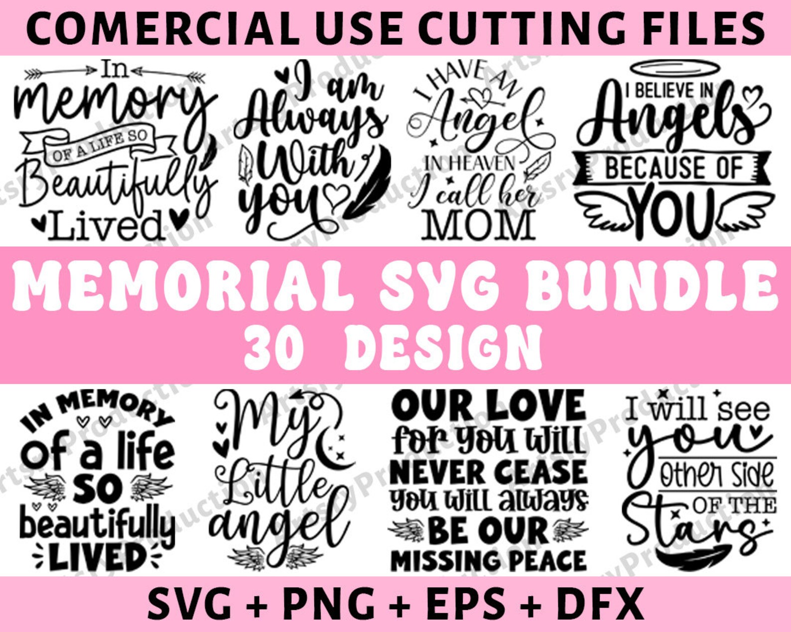 Memorial Svg Bundle, Bereavement Svg, Memorial Quotes Svg, Sympathy Svg ...