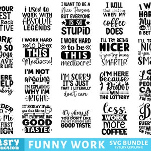 Funny Work Svg Bundle, Funny Coffee Svg, Office Humor Svg, Adult Humor ...
