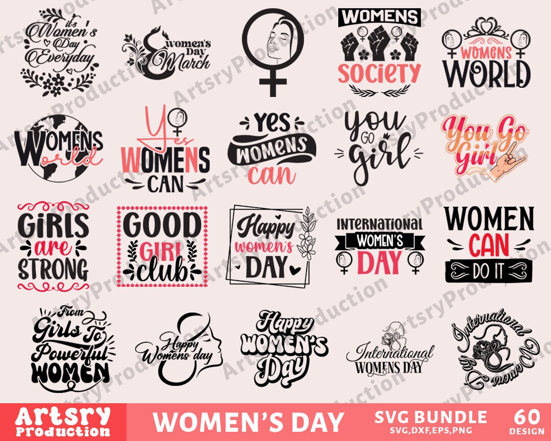 International Women's Day Svg Bundle, Girl Power Svg, Women Day Quote ...