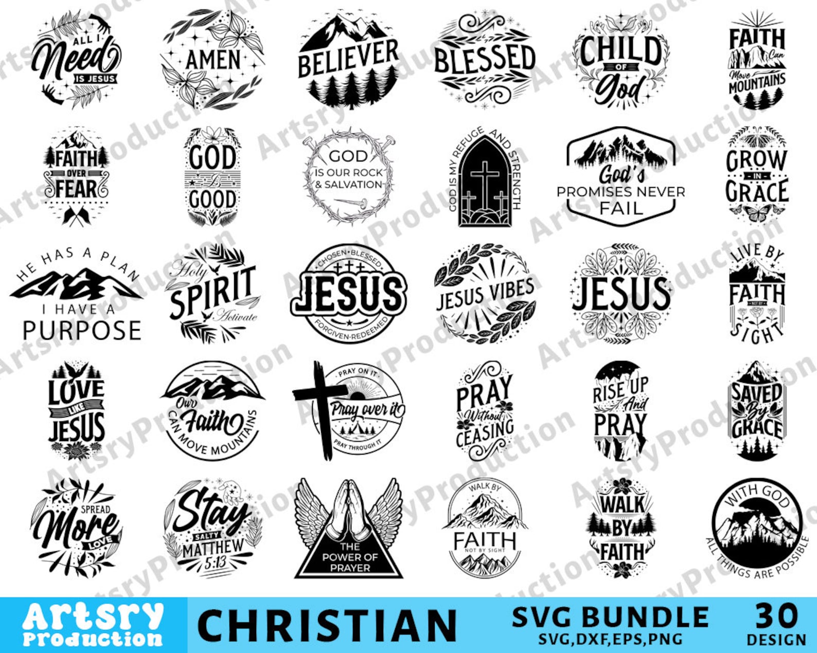 Christian Svg Bundlebible Verse Svg Blessed Svg Religious - Etsy