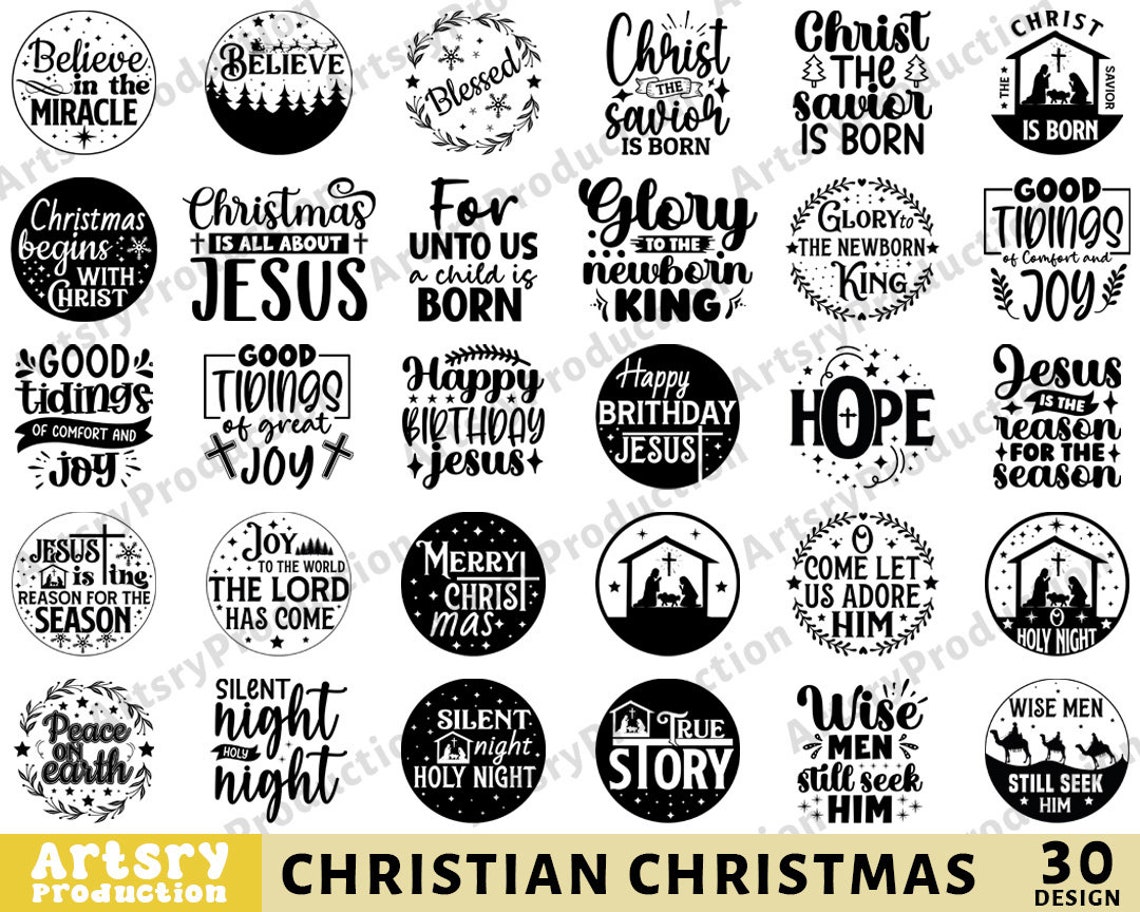 Christian Christmas Svg, Christmas Svg, Religious Christmas Svg ...