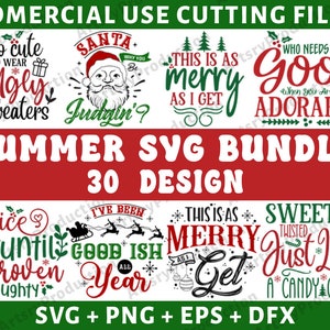 Funny Christmas SVG Bundle, Christmas Sign Svg , Merry Christmas Svg ...