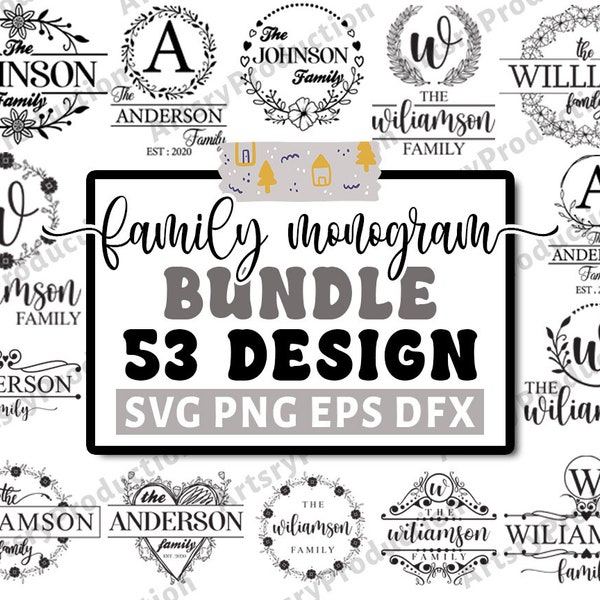 Last Name Svg - Etsy
