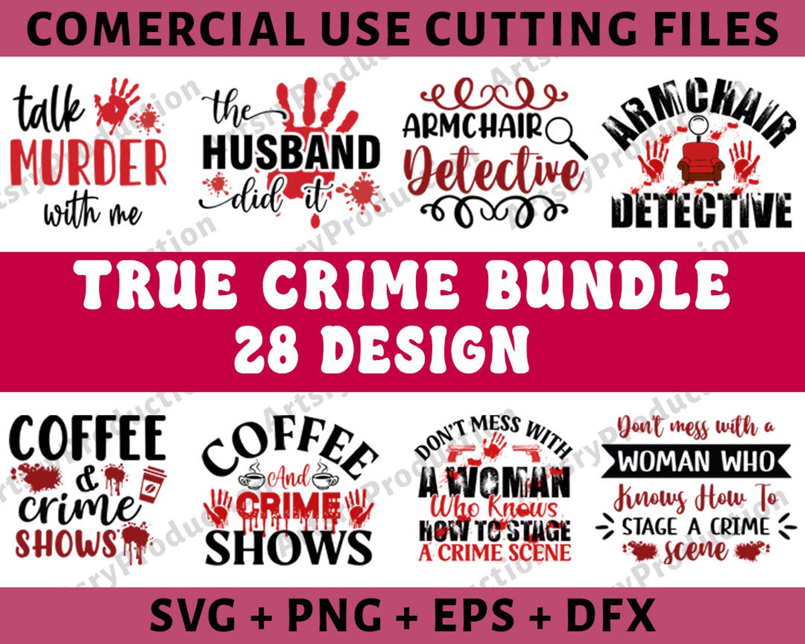 True Crime Sublimation Bundle, True Crime Bundle, Mystery Png, Crime ...