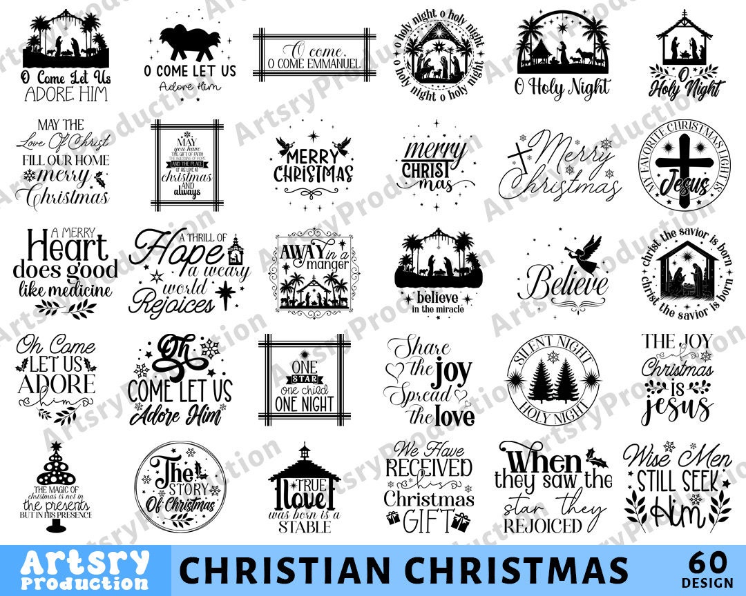 Christian Christmas Svg, Christmas Svg, Religious Christmas Svg ...