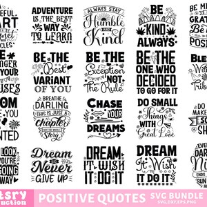 Positive Quote Svg, Self Love Svg, Affirmation Svg, Cute Inspirational ...