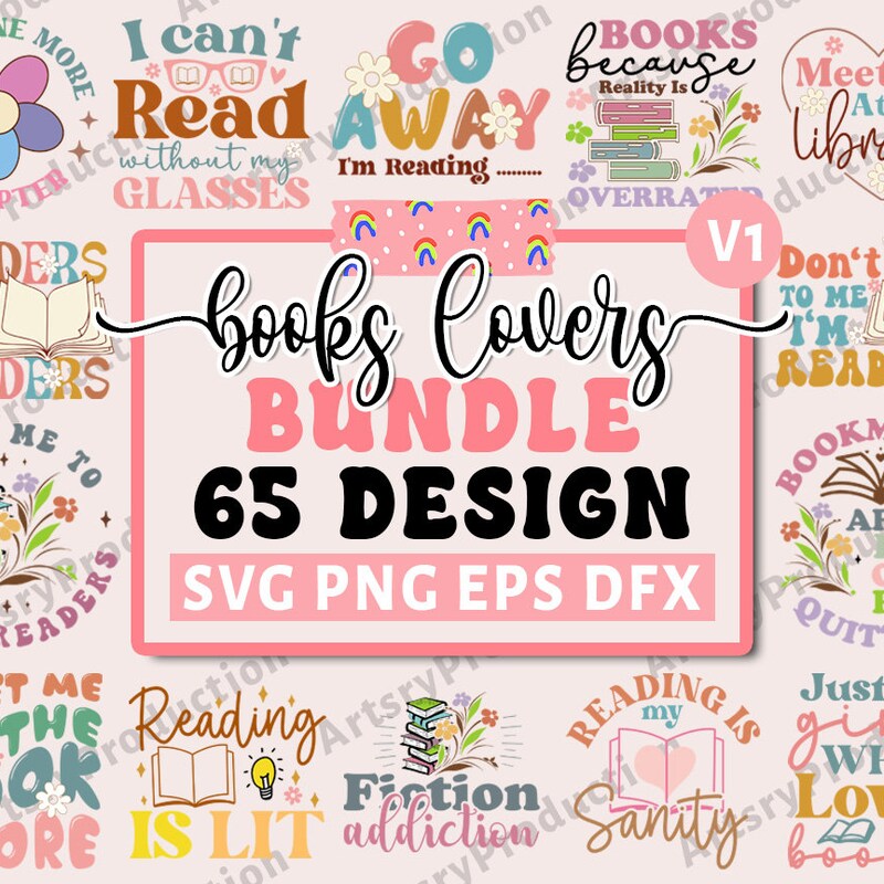 Library Svg - Etsy