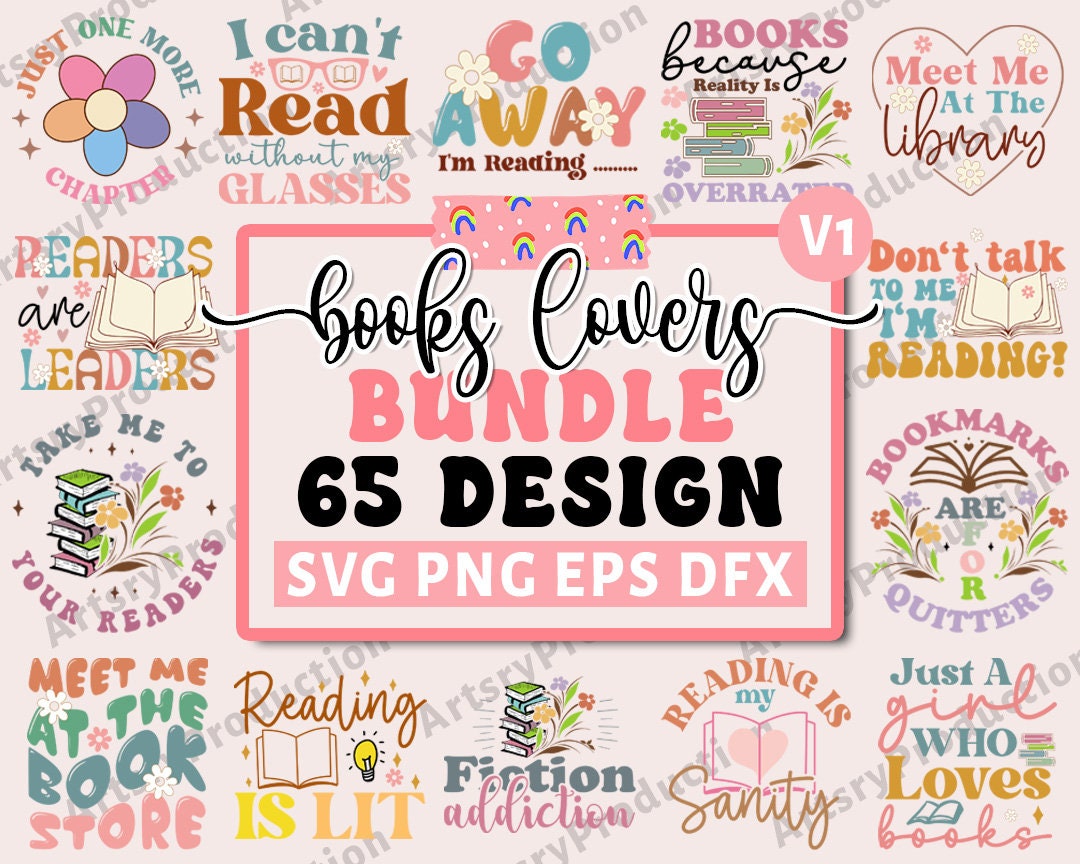 Book Lover Svg Bundle, Love to Read Svg, Reading SVG Bundle, Book Svg ...