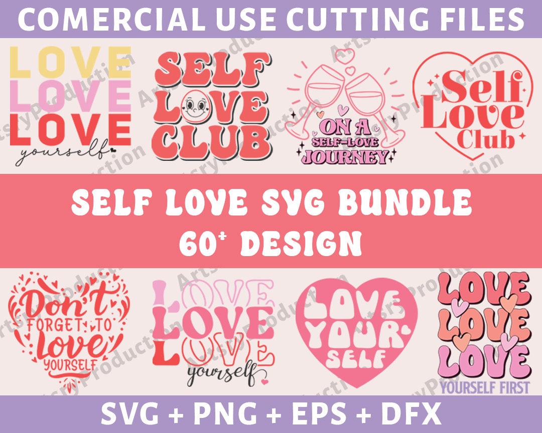 Self Love Svg Bundle, Inspirational Svg, Positive Affirmations Svg ...