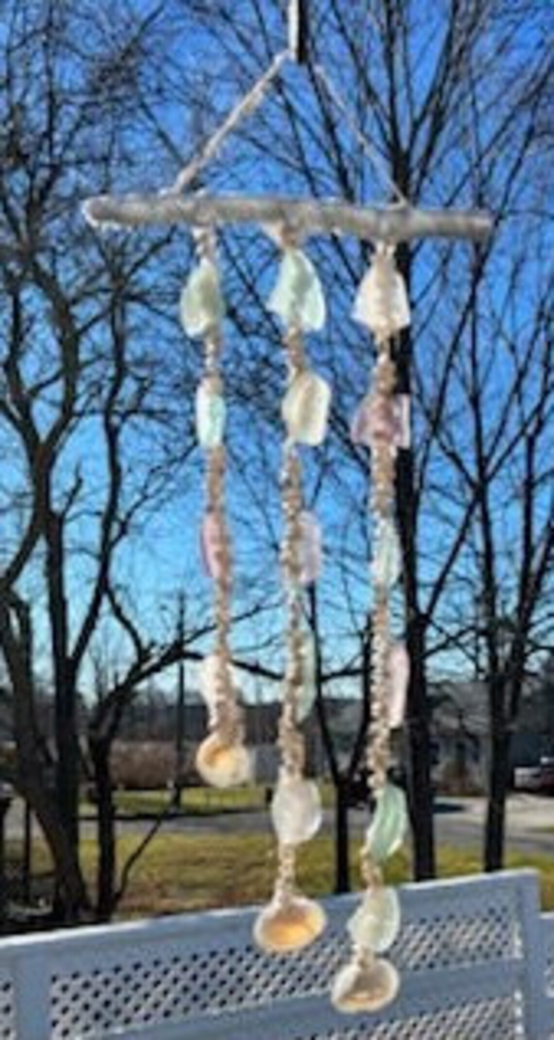 Sea Glass and Shell Chime Sun Catcher - Etsy