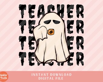 Halloween Teacher PNG Sublimation Spooktacular Teacher Cricut - Etsy