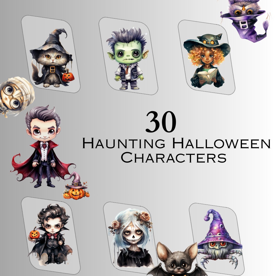 Cute Hallowen Clipart Gift for Kids Cute Graphics Halloween Clipart ...