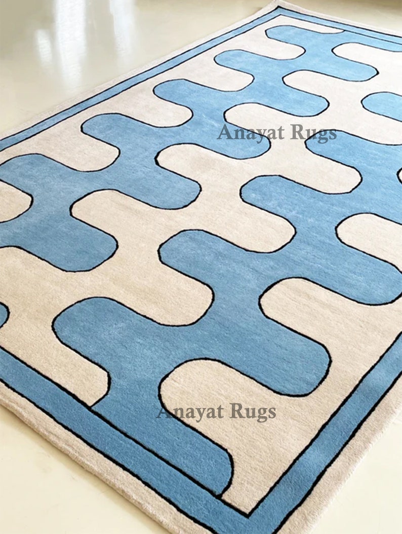 Hand Tufted Wool Rug Indoor Rug Living Room Rug Large Area Rug, 5x8 ...