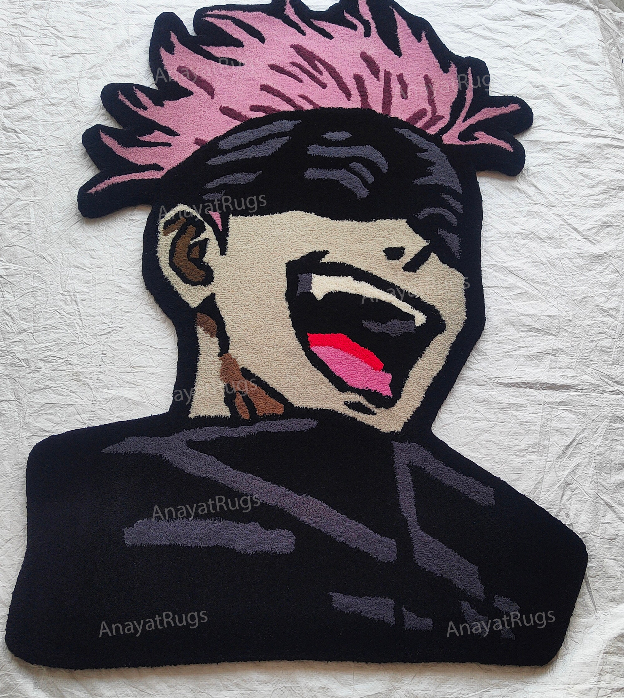 Jujutsu Kaisen Anime Rug Hand Tufted Animated Rug Cartoon Rug Soft ...